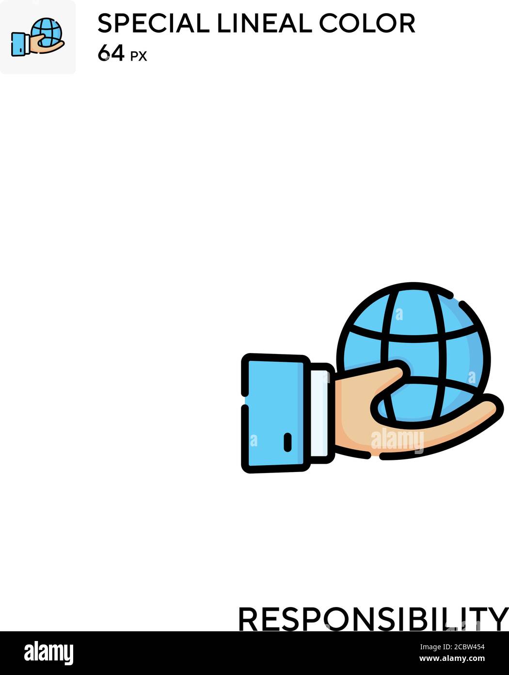 Responsibility Special lineal color vector icon. Responsibility icons ...