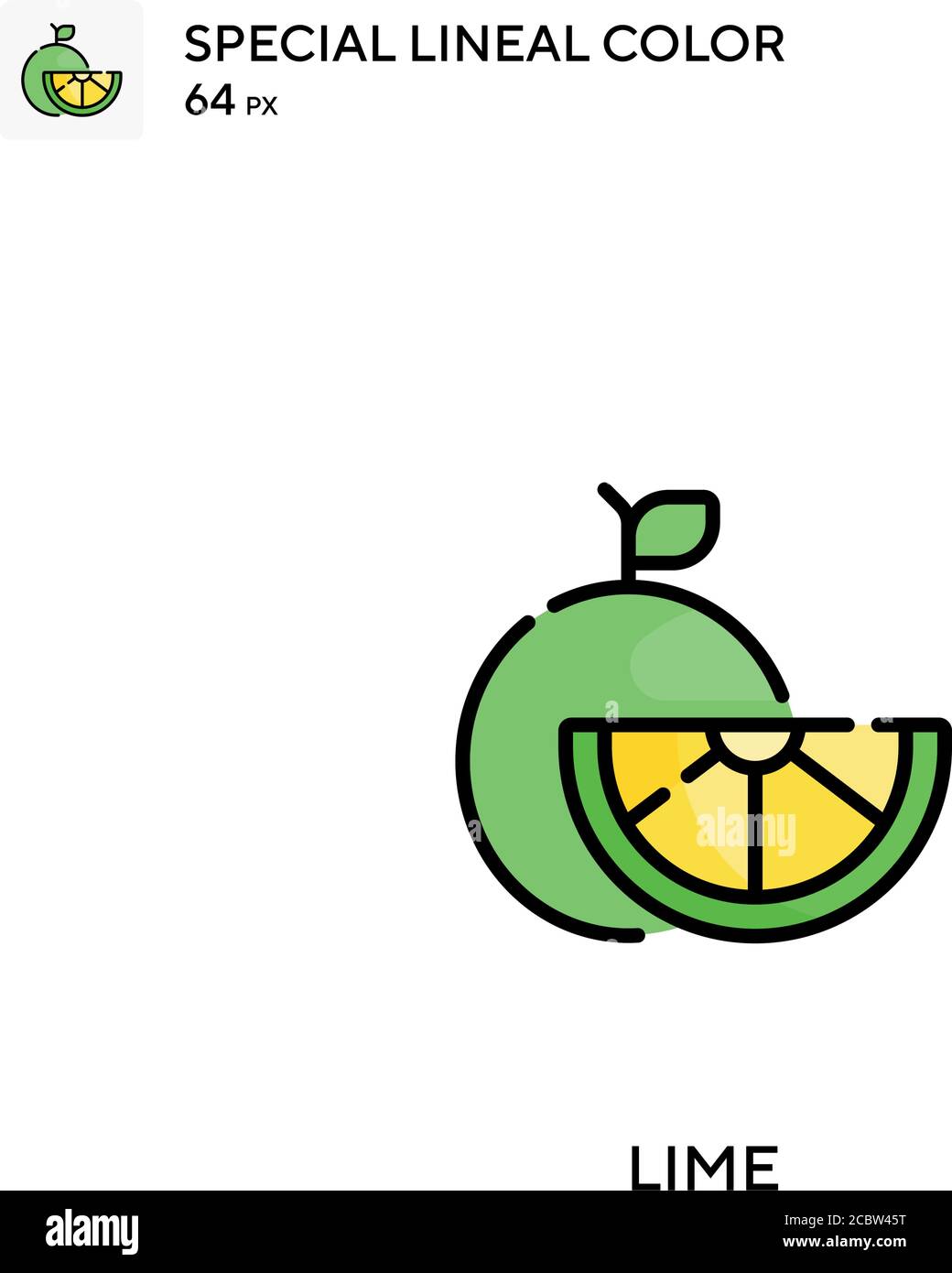 Lime Special lineal color vector icon. Lime icons for your business ...