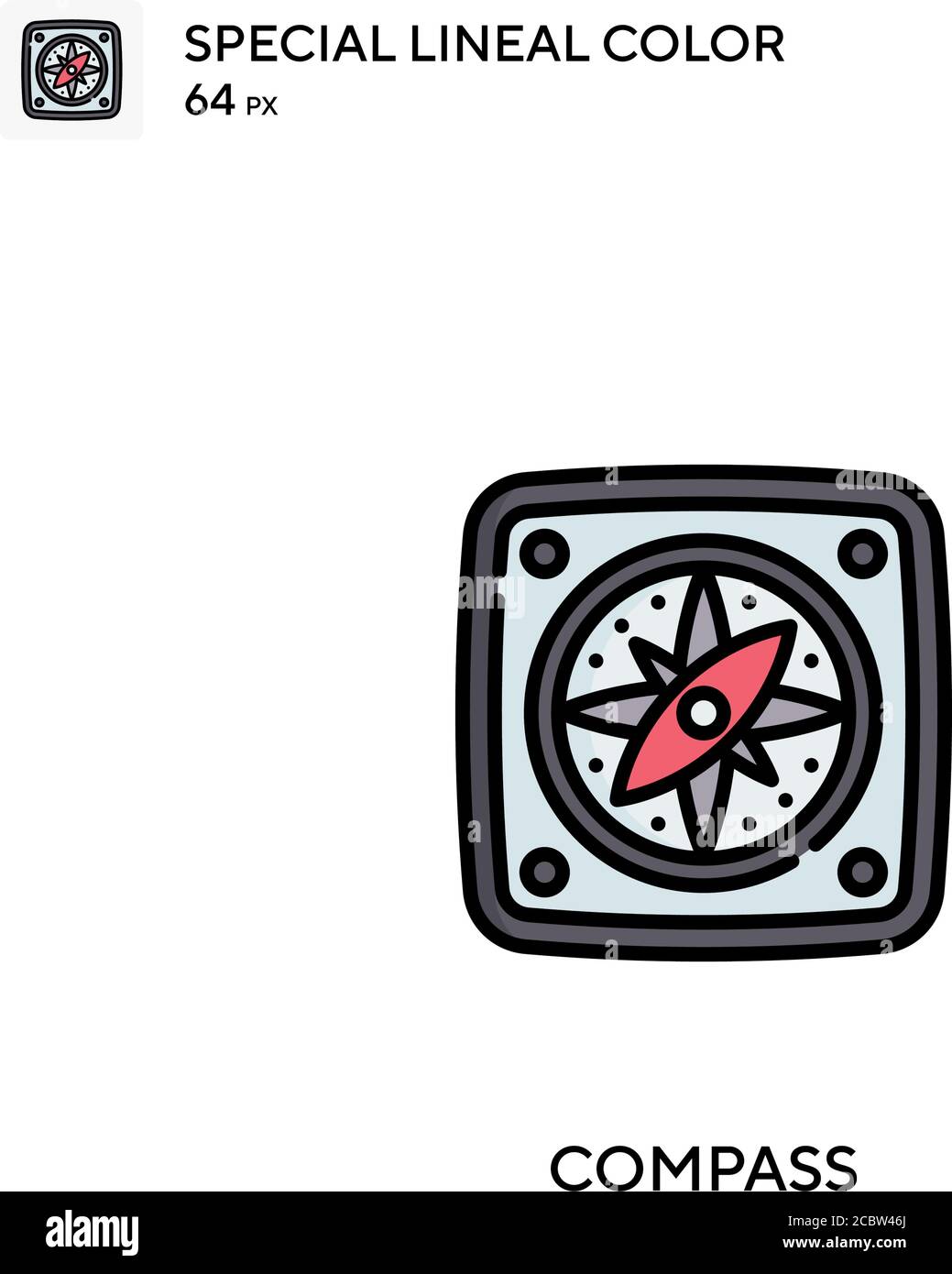 Compass Special lineal color vector icon. Compass icons for your ...