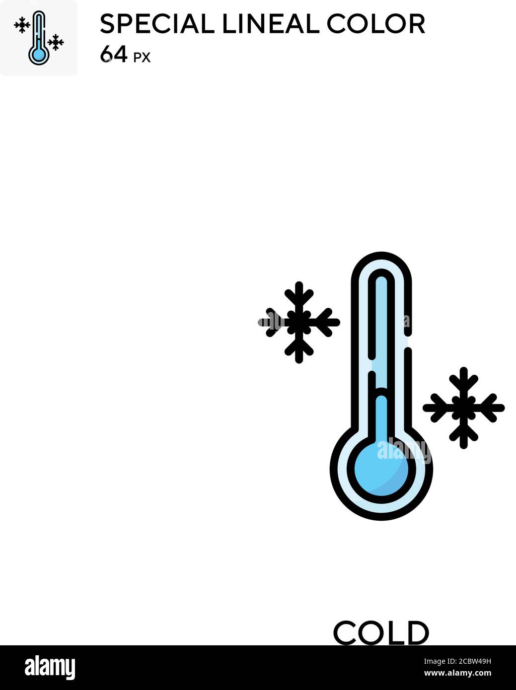 Cold Special lineal color vector icon. Cold icons for your business ...
