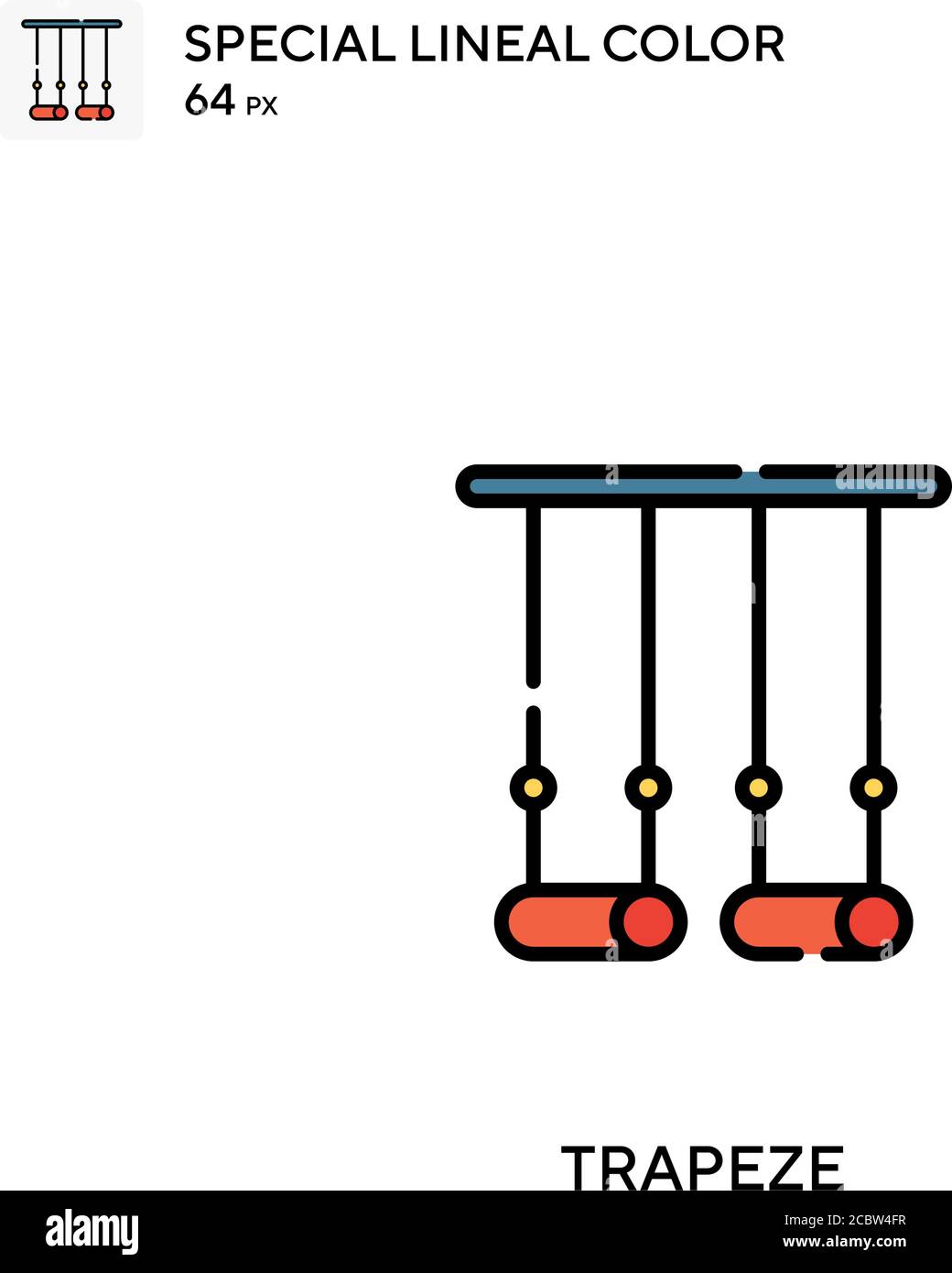 Trapeze Special lineal color vector icon. Trapeze icons for your ...