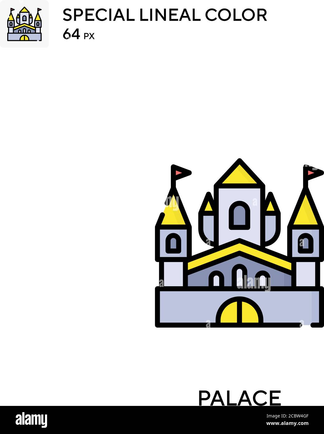 Palace Special lineal color vector icon. Palace icons for your business ...