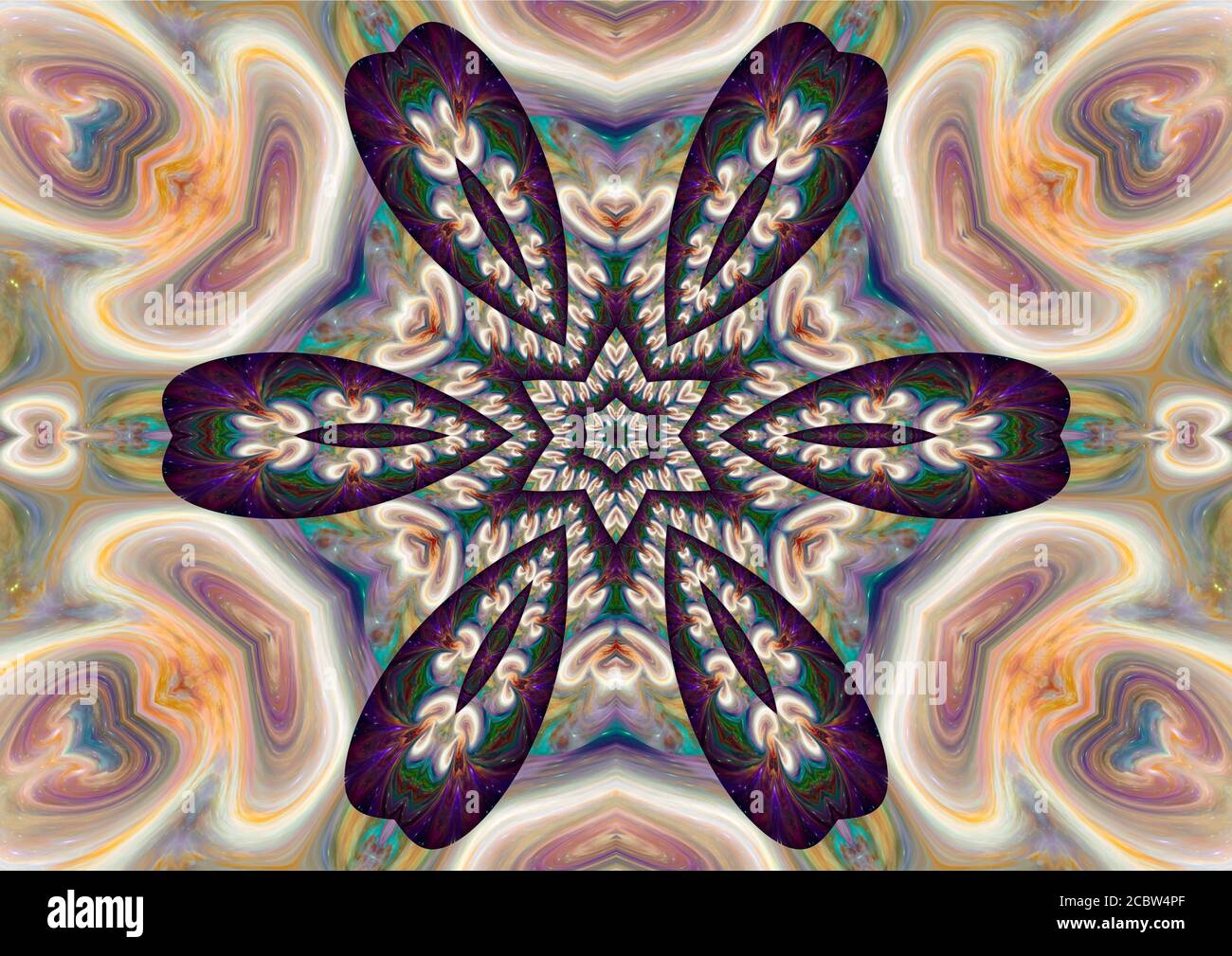 Unique mandala creation. Colourful, dynamic contemporary design Stock ...