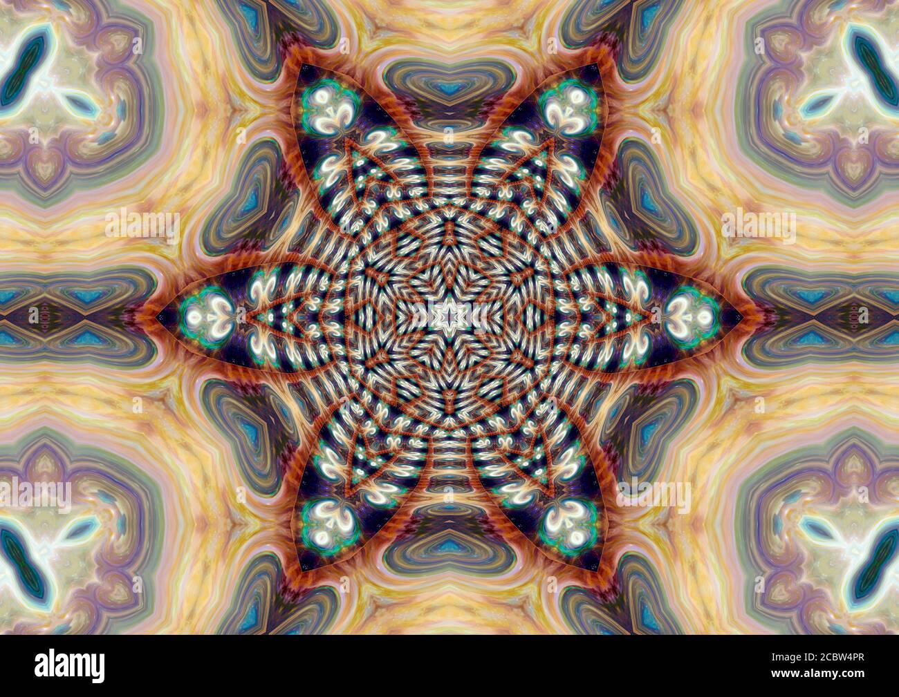 Unique mandala creation. Colourful, dynamic contemporary design Stock ...