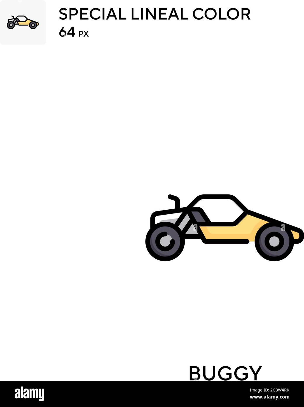 Buggy Special lineal color vector icon. Buggy icons for your business ...