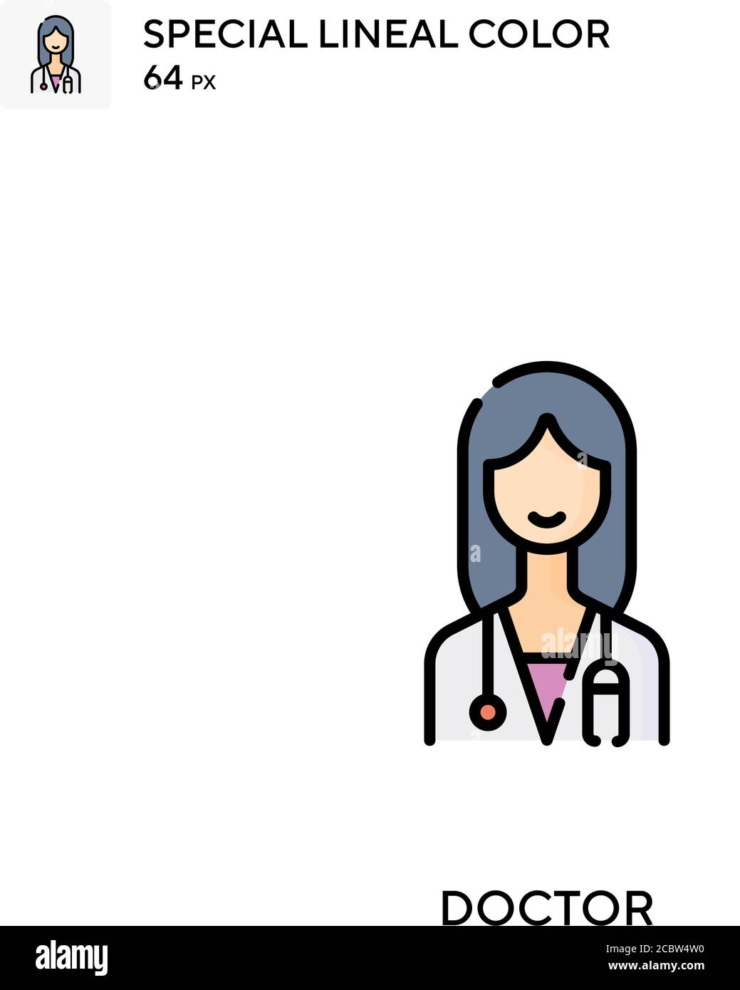 Doctor Special lineal color vector icon. Doctor icons for your business ...