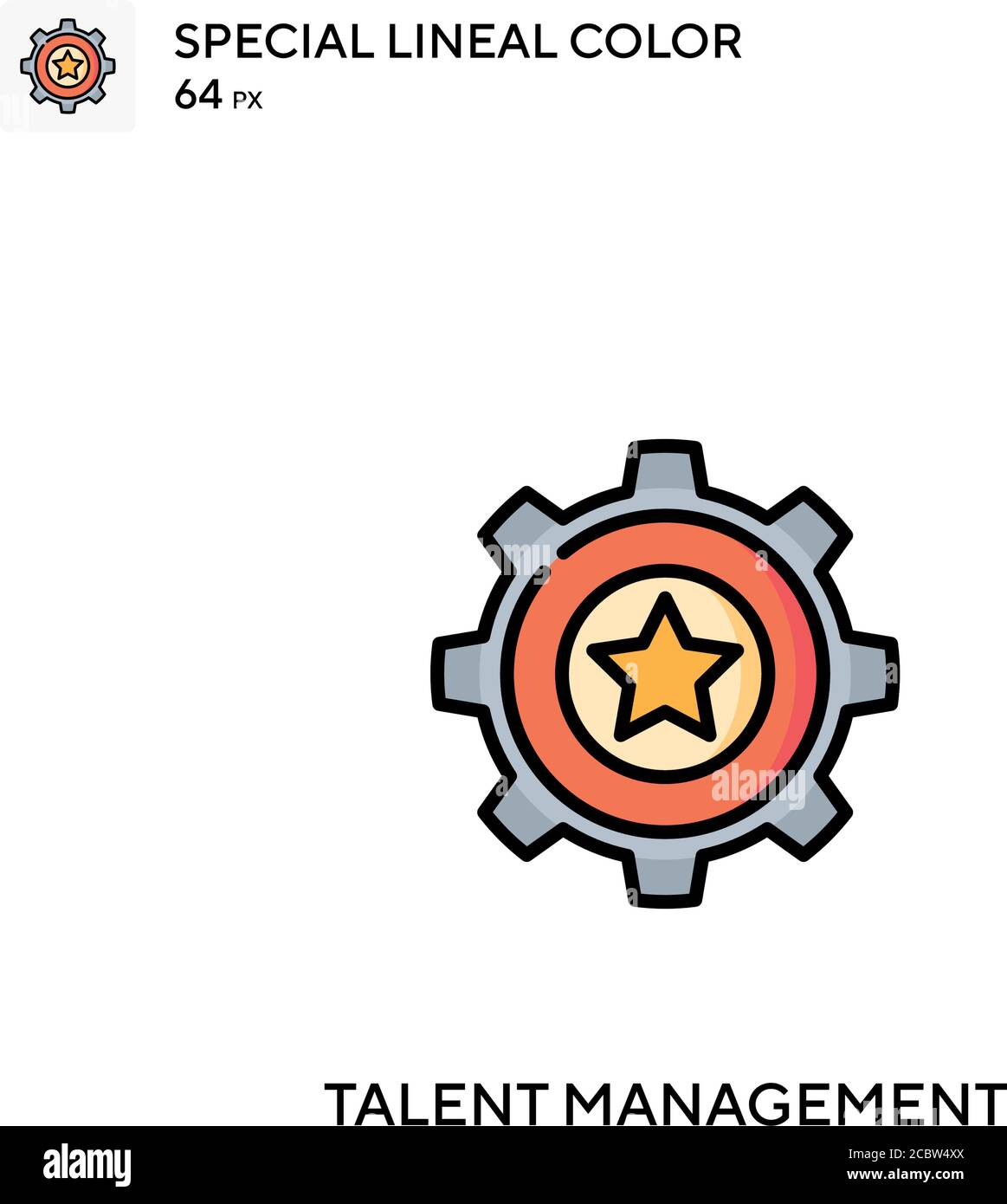 Talent management Special lineal color vector icon. Talent management ...