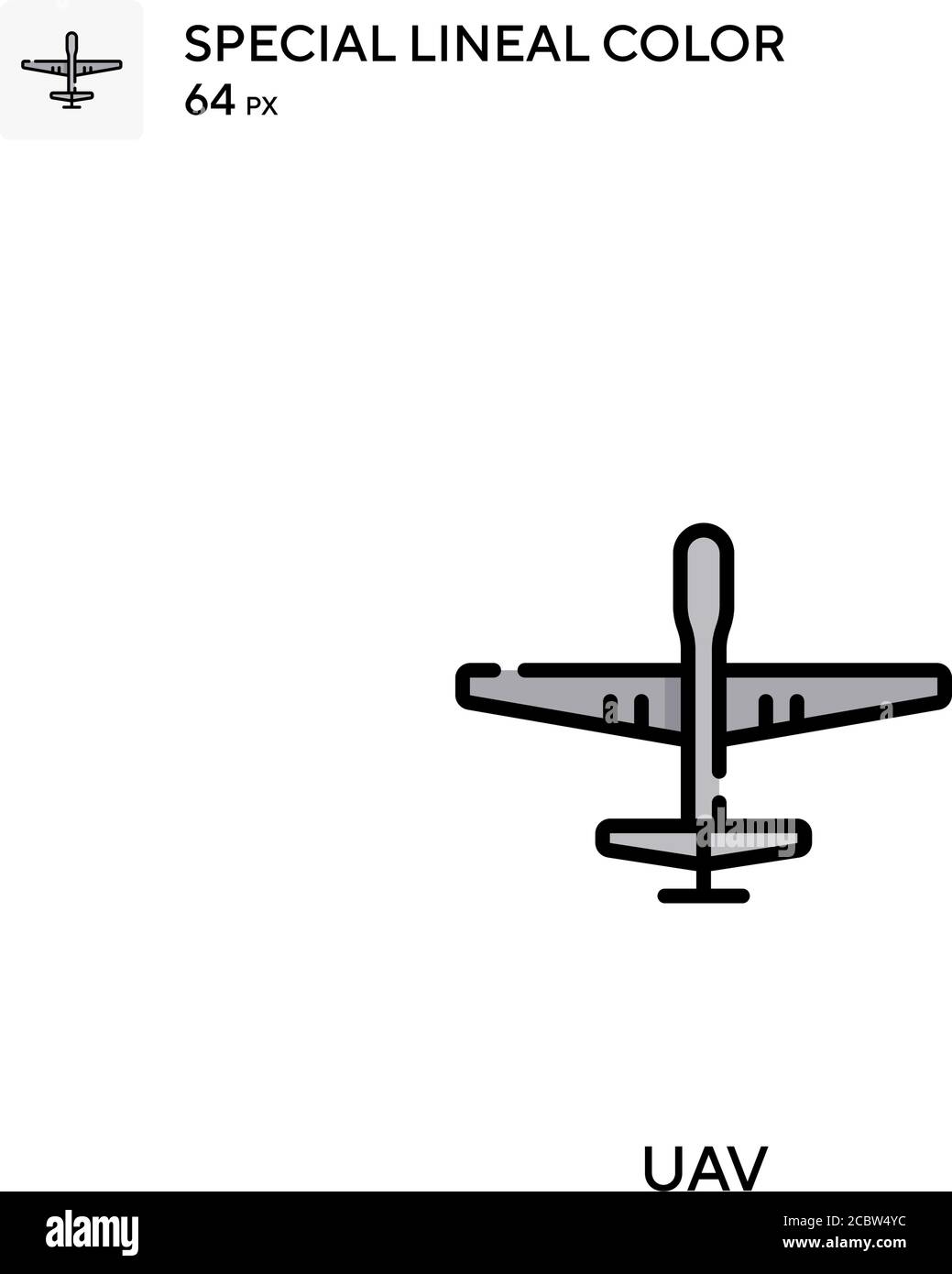 Uav Special lineal color vector icon. Uav icons for your business ...