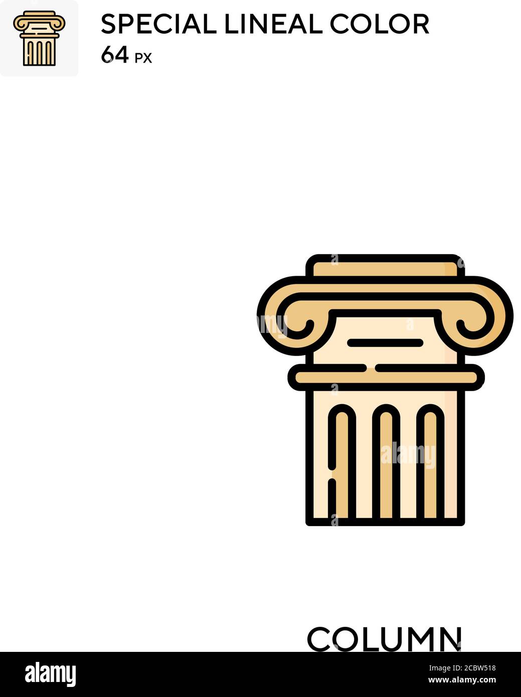 Column Special lineal color vector icon. Column icons for your business ...