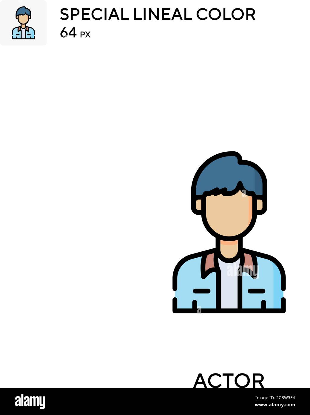 Female and male actor Stock Vector Images - Alamy