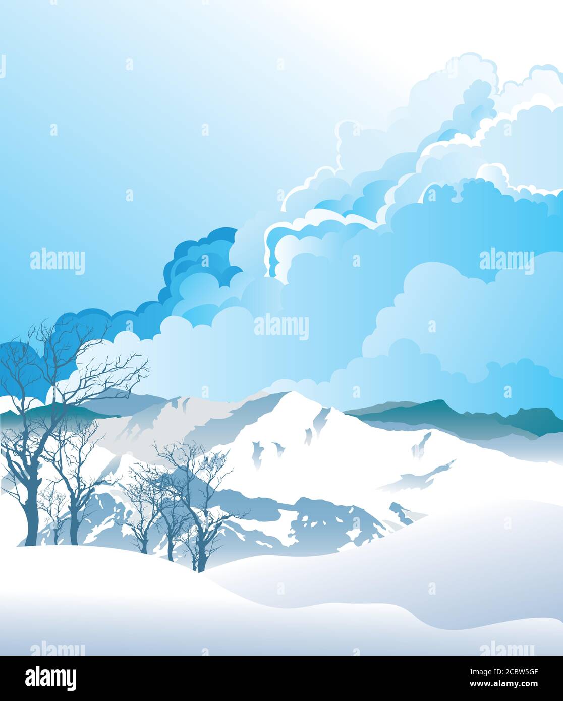 Rugged alps Stock Vector Images - Alamy