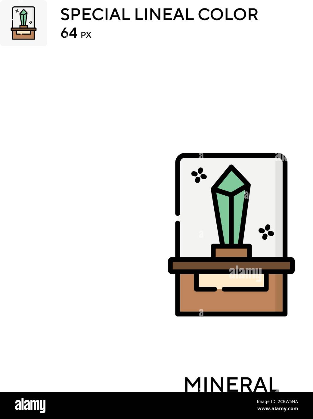 Mineral Special lineal color vector icon. Mineral icons for your ...