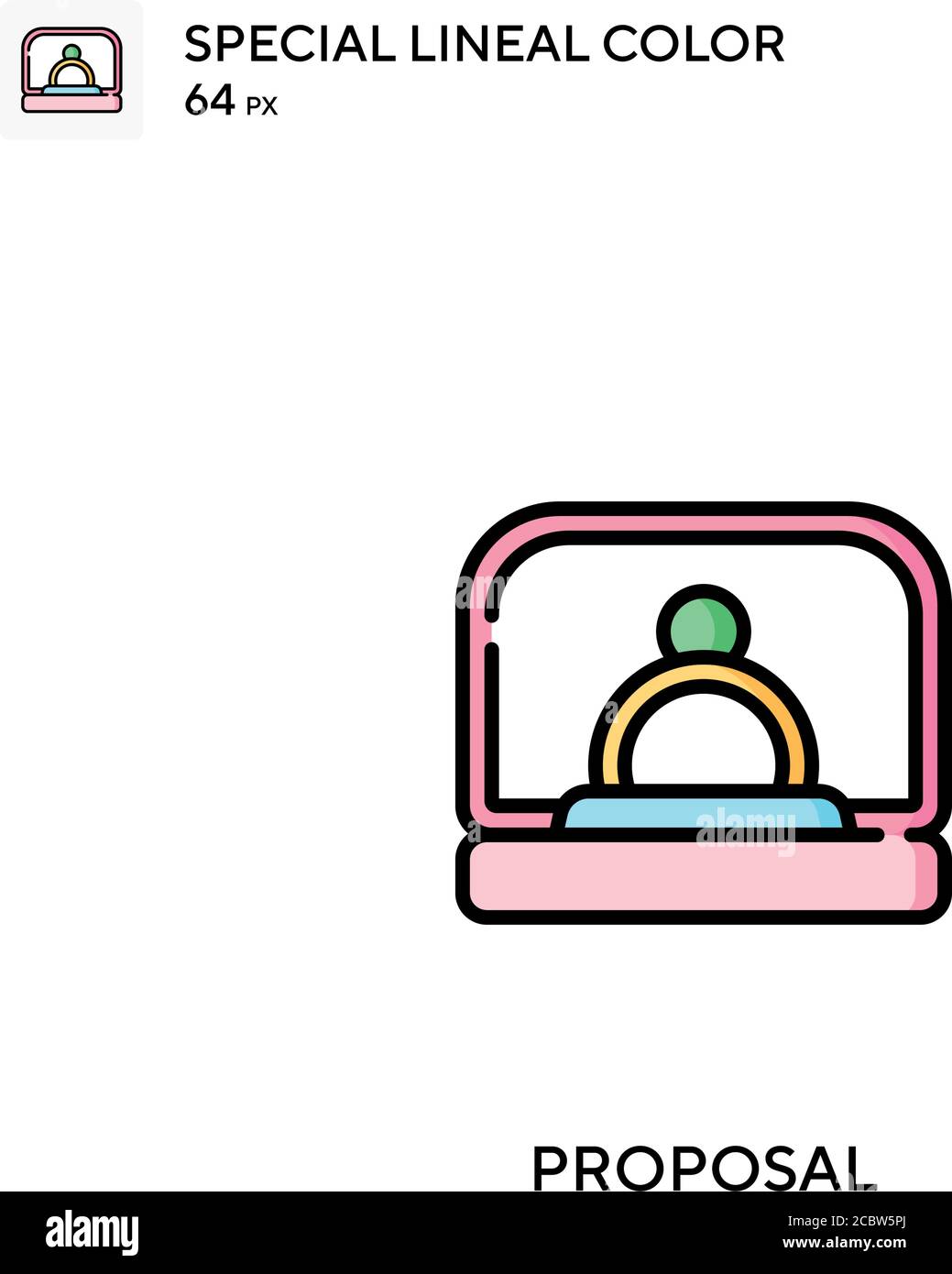 Proposal Special lineal color vector icon. Proposal icons for your ...