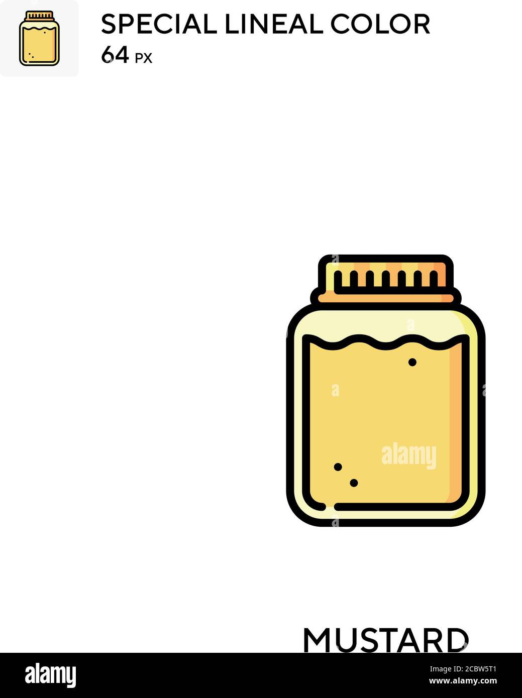 Mustard Special lineal color vector icon. Mustard icons for your ...