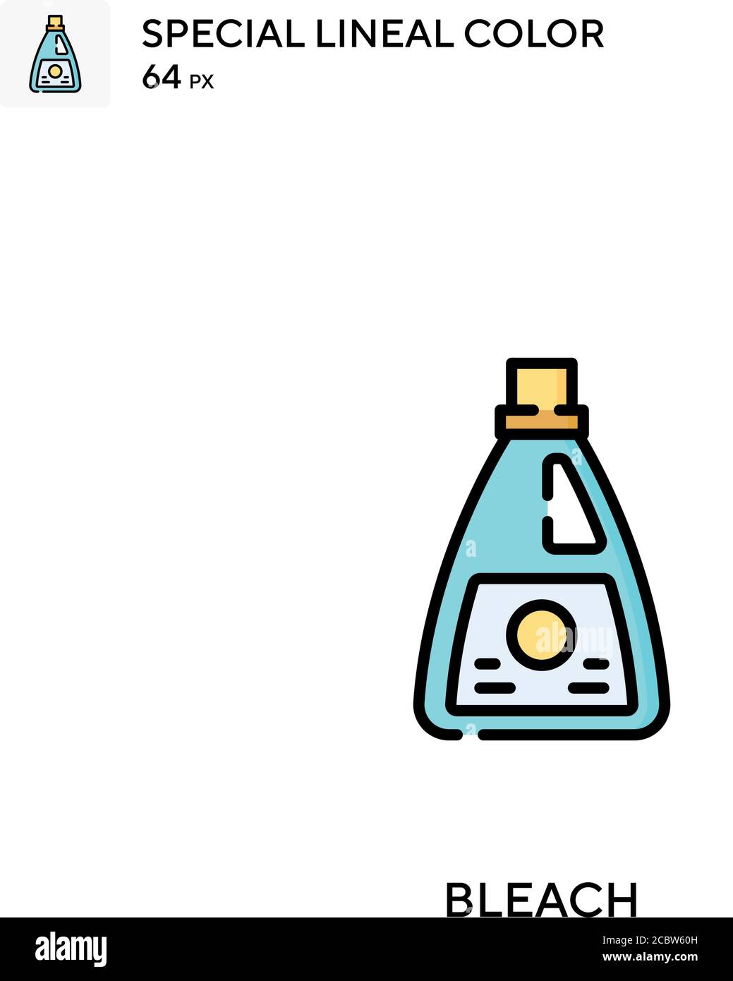 Bleach Special lineal color vector icon. Bleach icons for your business ...