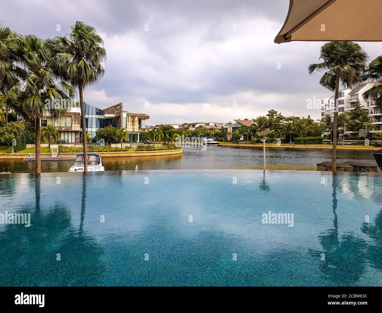 Swimming Pool in Sentosa Stock Photo - Alamy