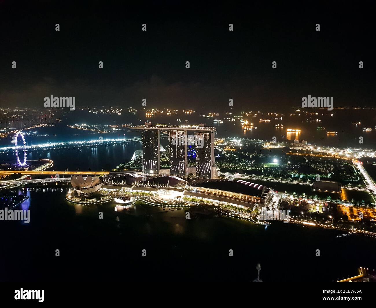 View of the Singapore Skyline from Level 33 Stock Photo - Alamy