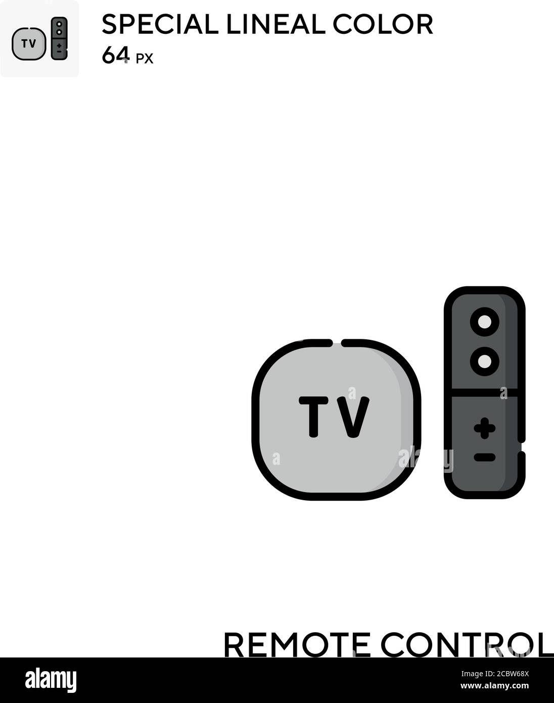 Remote control Special lineal color vector icon. Remote control icons ...