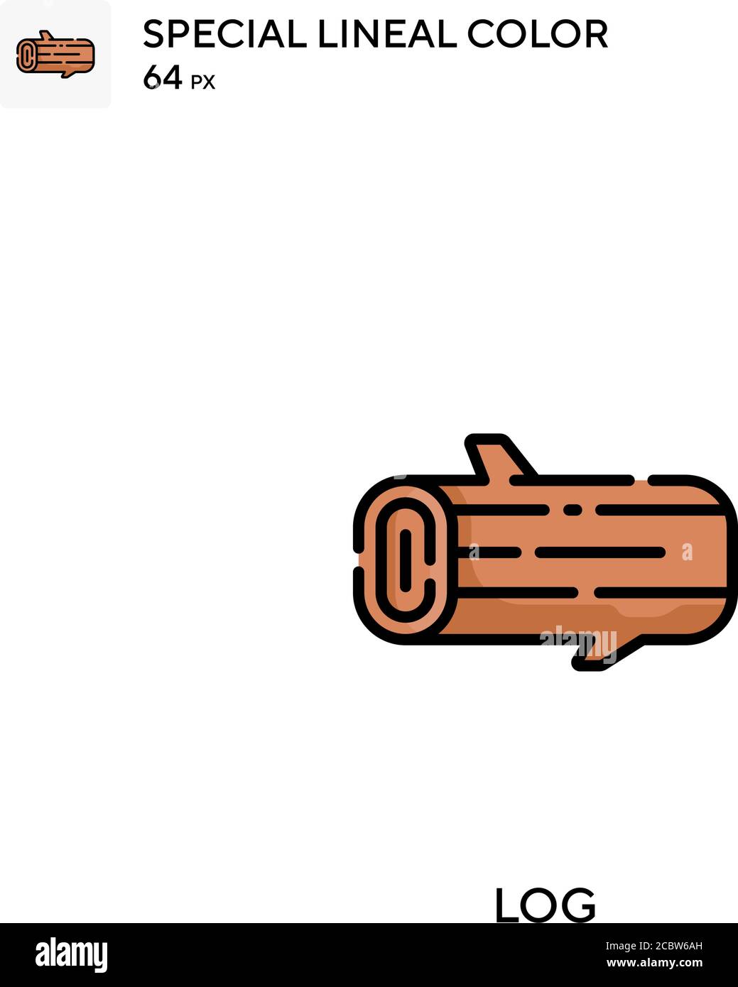 Log Special lineal color vector icon. Log icons for your business ...