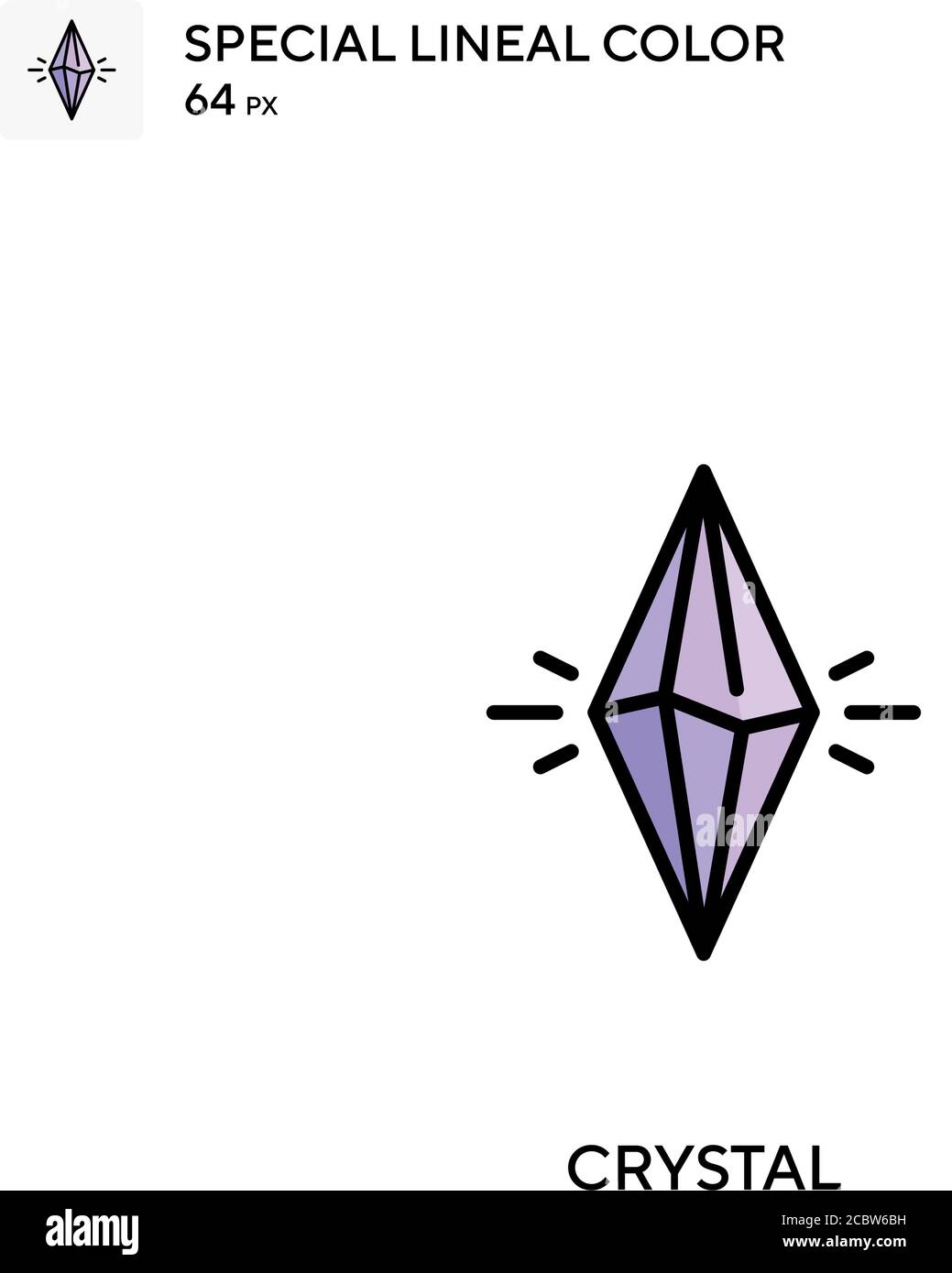 Crystal Special lineal color vector icon. Crystal icons for your ...