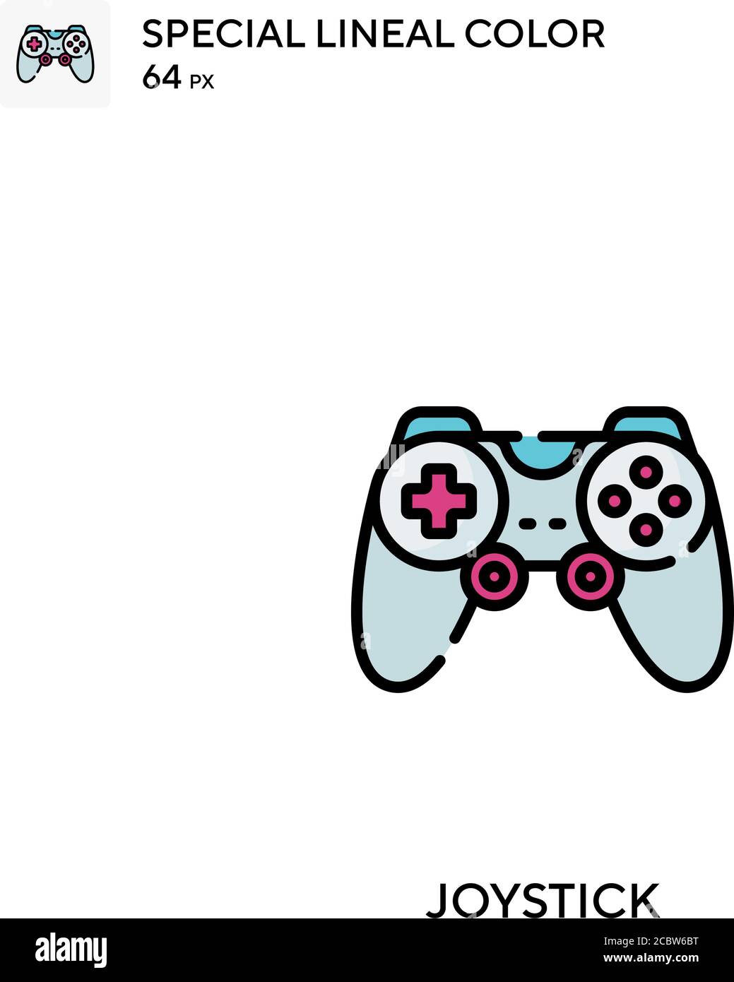 Joystick Special lineal color vector icon. Joystick icons for your ...