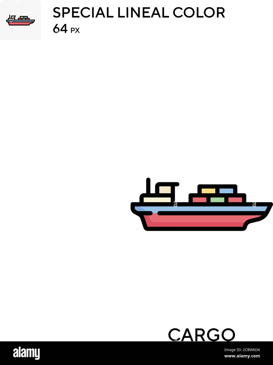 Cargo Special lineal color vector icon. Cargo icons for your business ...