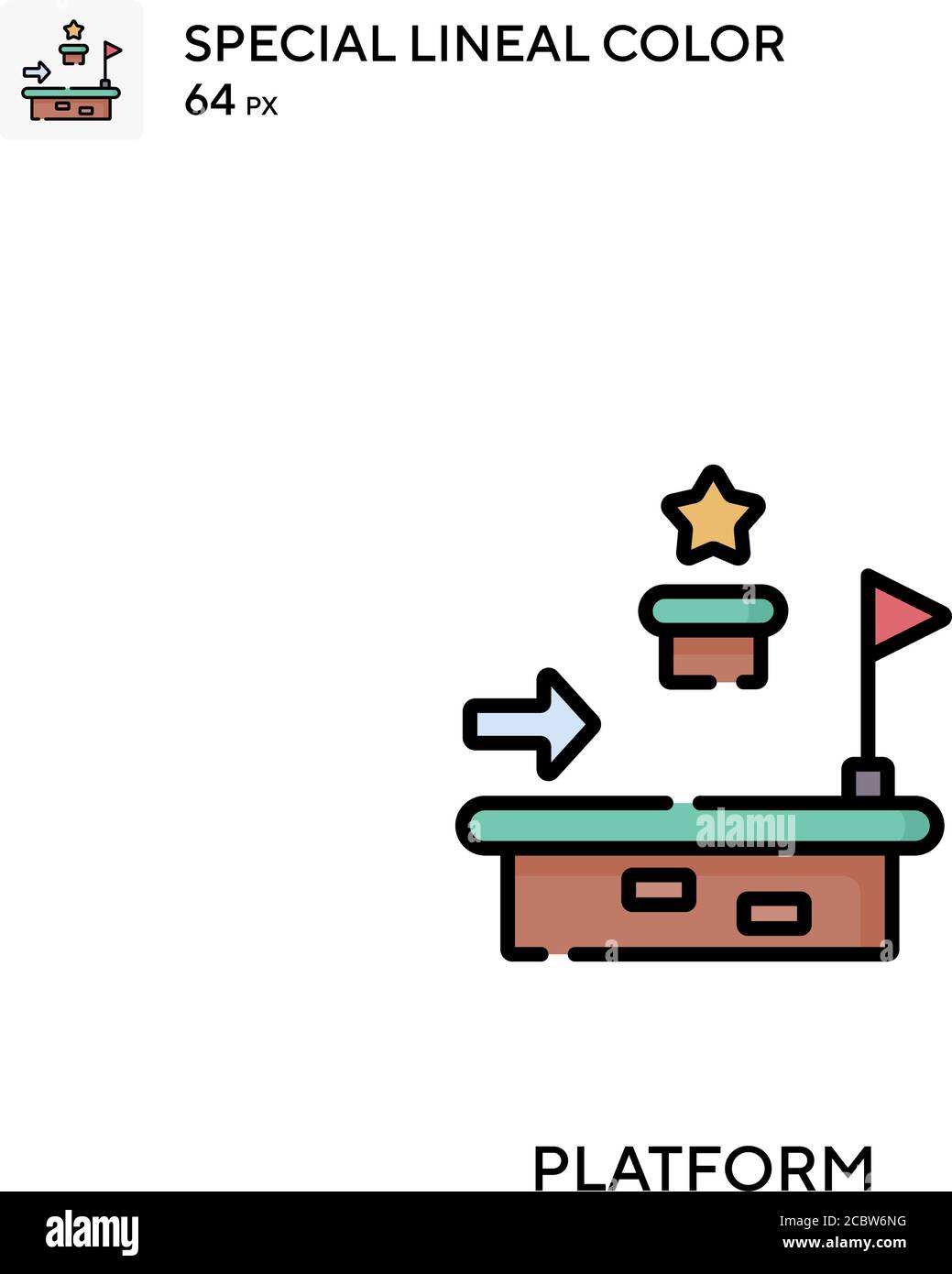 Platform Special lineal color vector icon. Platform icons for your ...