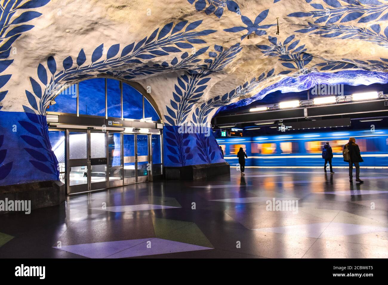 Stockholm T-Centralen subway station Stock Photo - Alamy