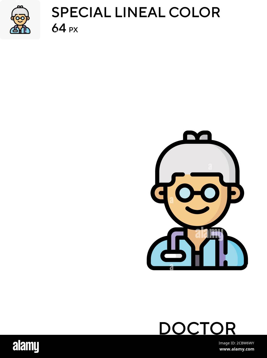 Doctor Special lineal color vector icon. Doctor icons for your business ...