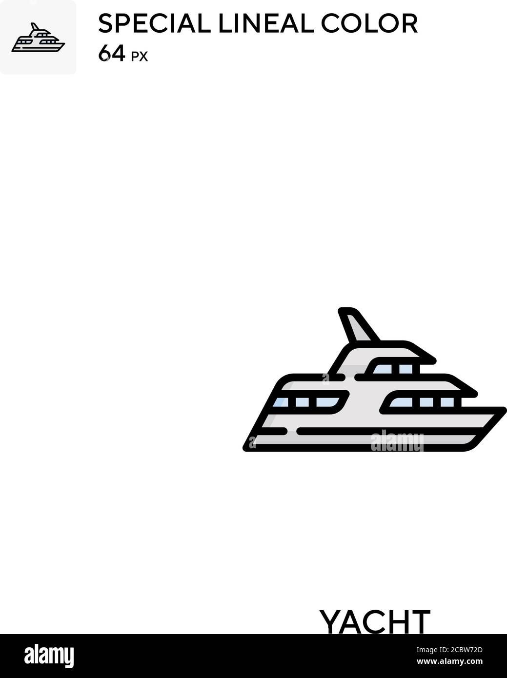 Yacht Special lineal color vector icon. Yacht icons for your business project Stock Vector Image ...