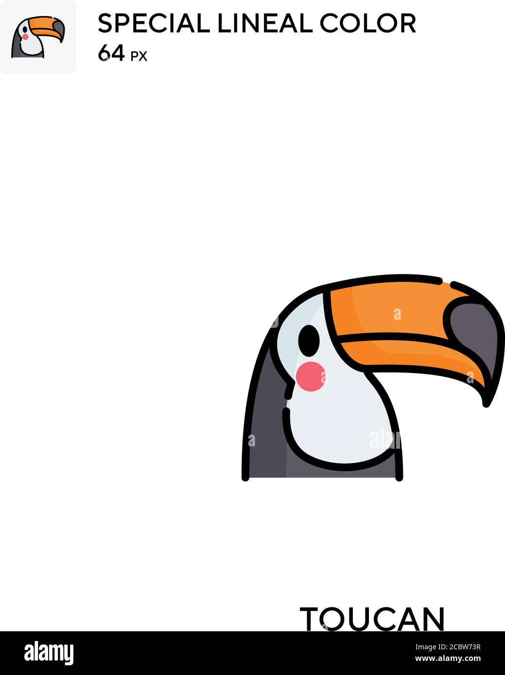 Toucan Special lineal color vector icon. Toucan icons for your business project Stock Vector ...