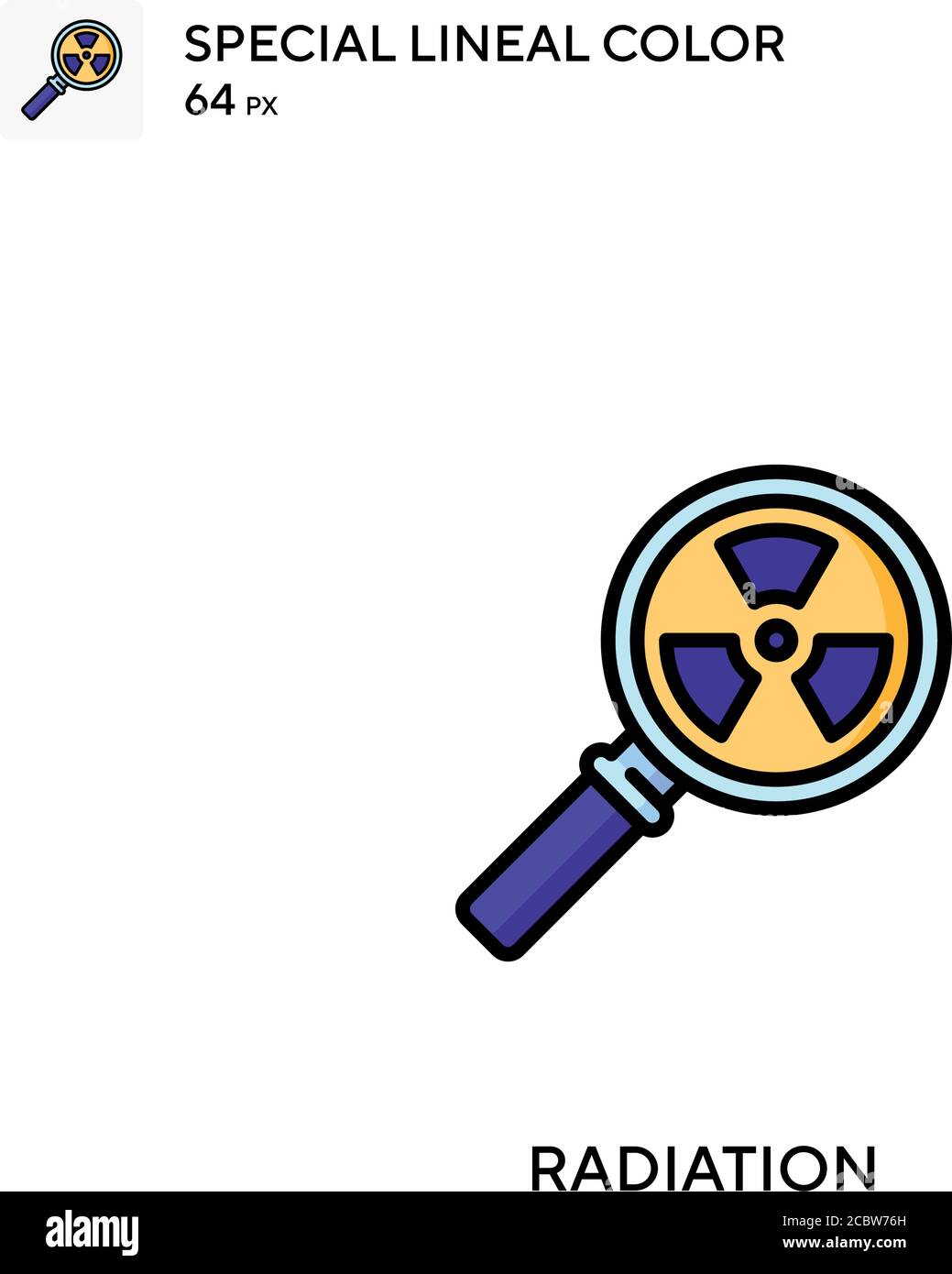 Radiation Special lineal color vector icon. Radiation icons for your ...