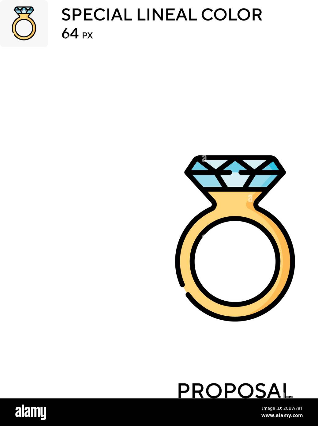 Proposal Special lineal color vector icon. Proposal icons for your ...