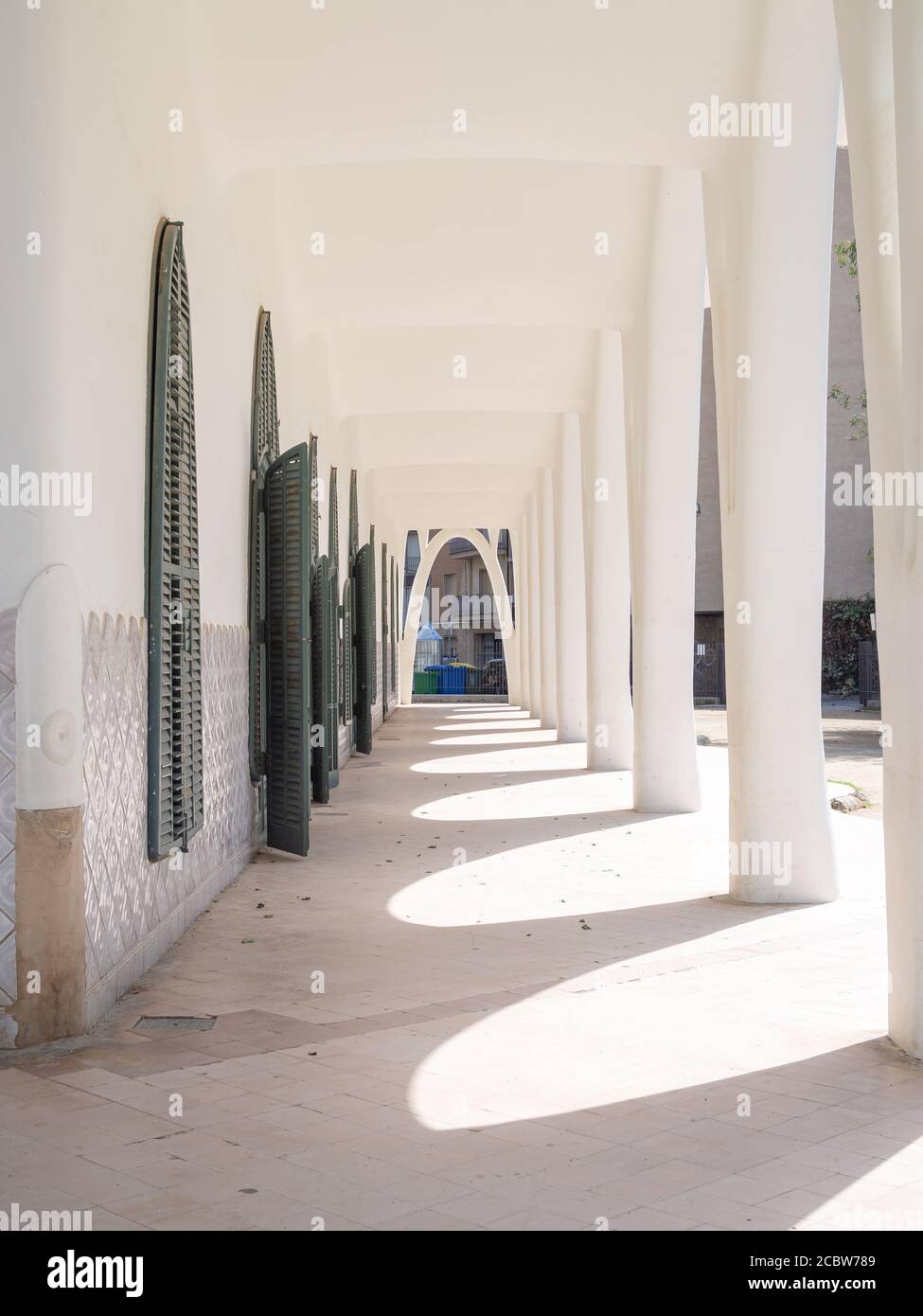 Arches of 1896 Masia Freixa of Terrassa building by Lluis Muncunill i ...