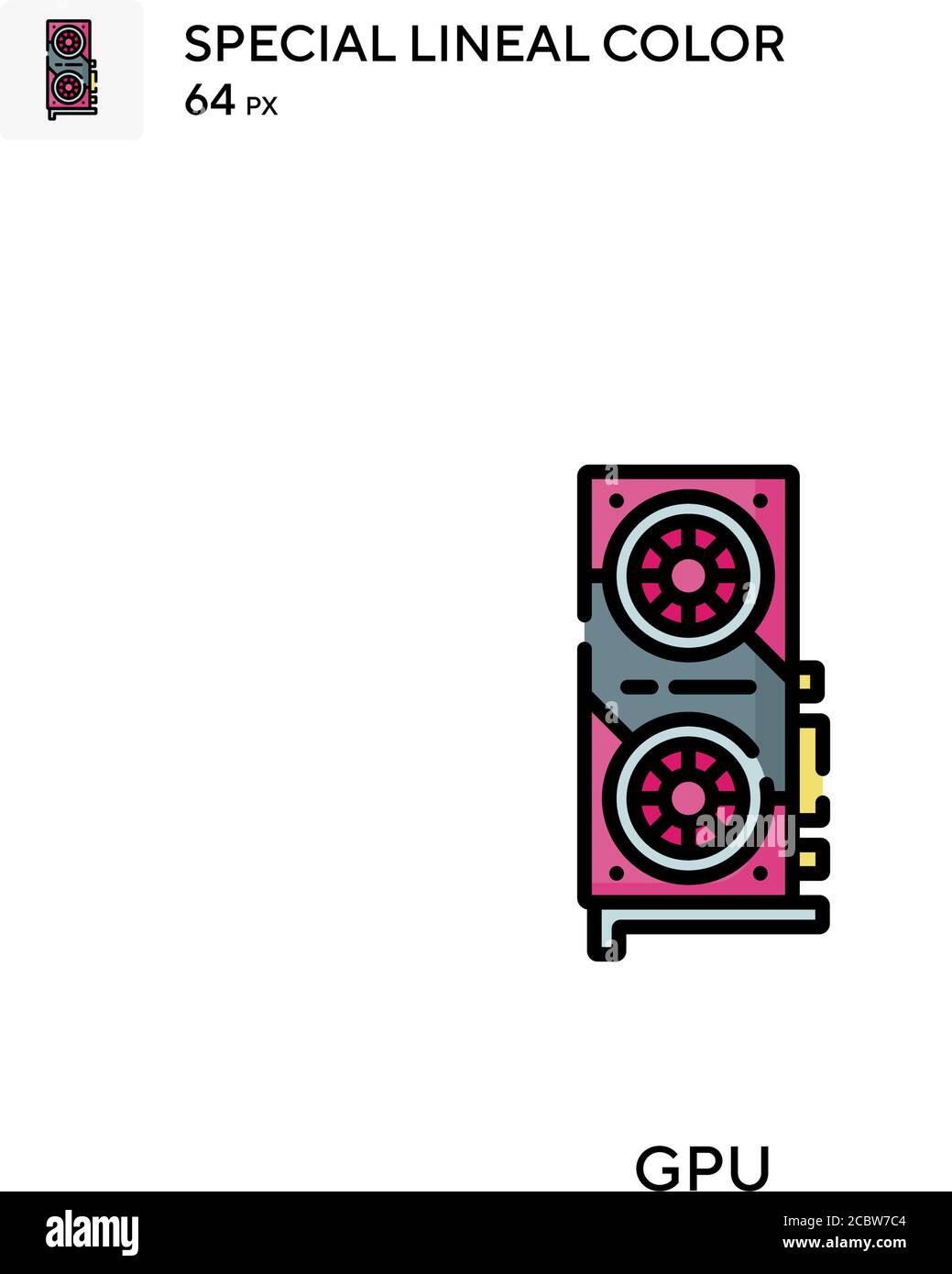 Gpu Special lineal color vector icon. Gpu icons for your business ...