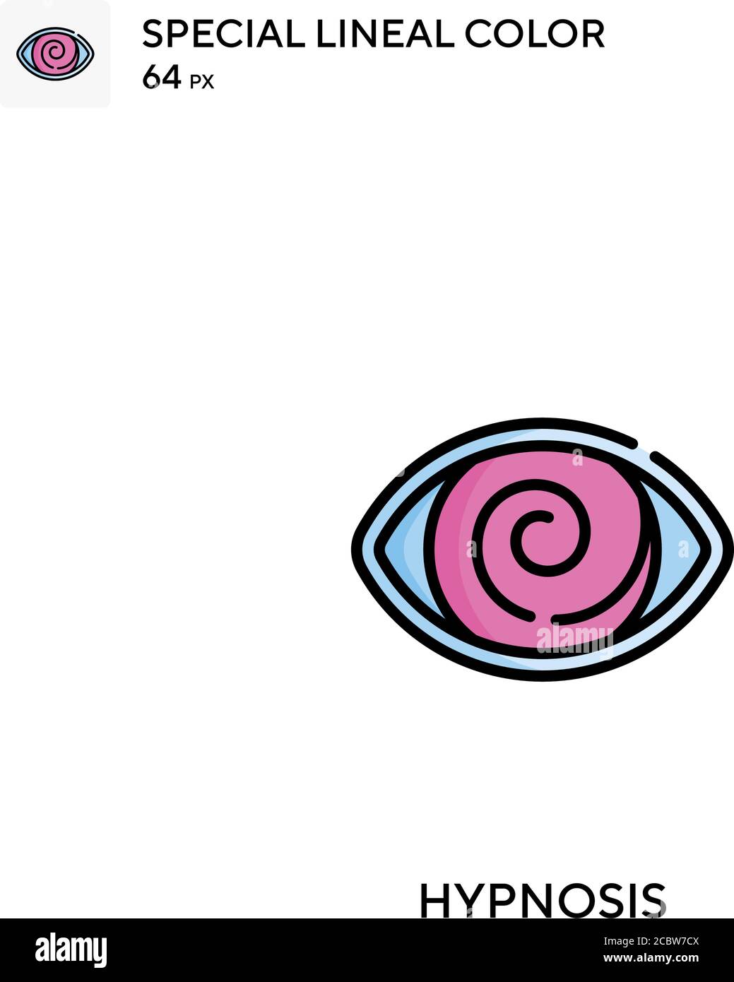 Hypnosis Special lineal color vector icon. Hypnosis icons for your ...