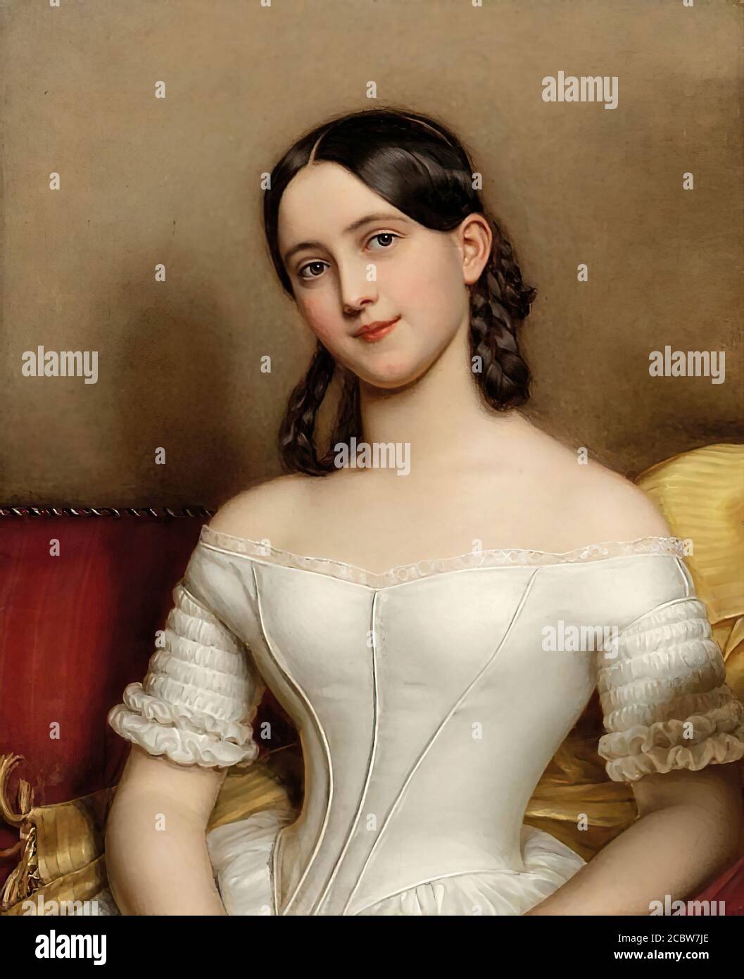 Stieler Joseph Karl - Caroline Lizius - German School - 19th Century ...