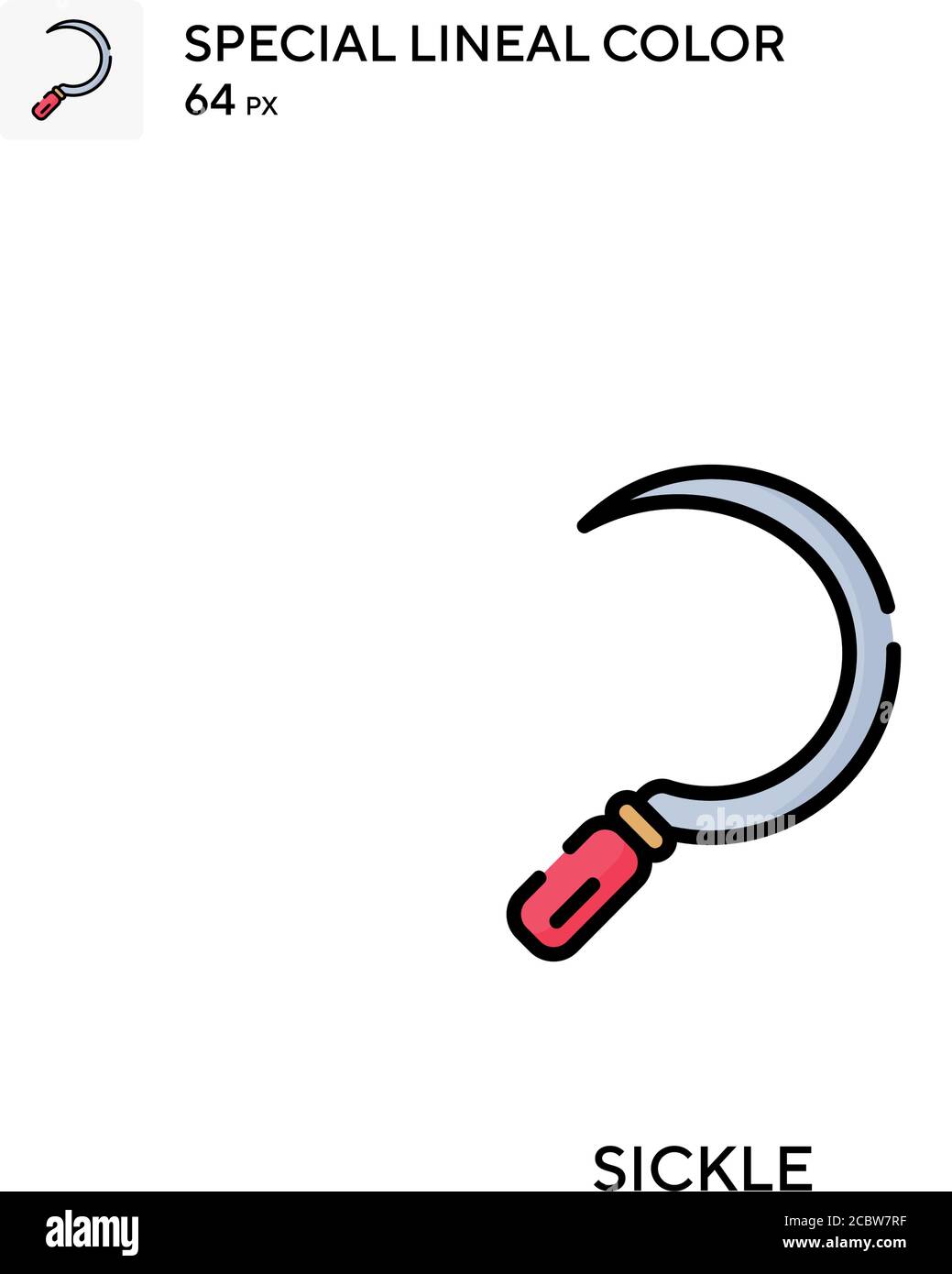 Sickle Special lineal color vector icon. Sickle icons for your business ...