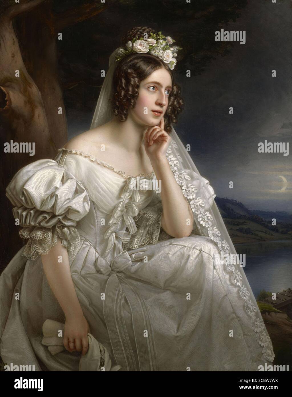 Stieler Joseph Karl - Portrait of Josephine Stieler the Artistâ€™s Wife ...