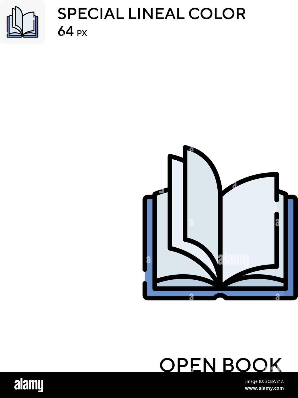 Open book Special lineal color vector icon. Open book icons for your ...