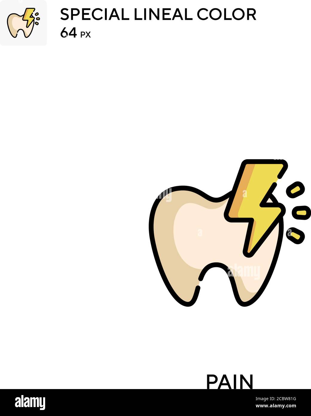 Pain Special lineal color vector icon. Pain icons for your business ...