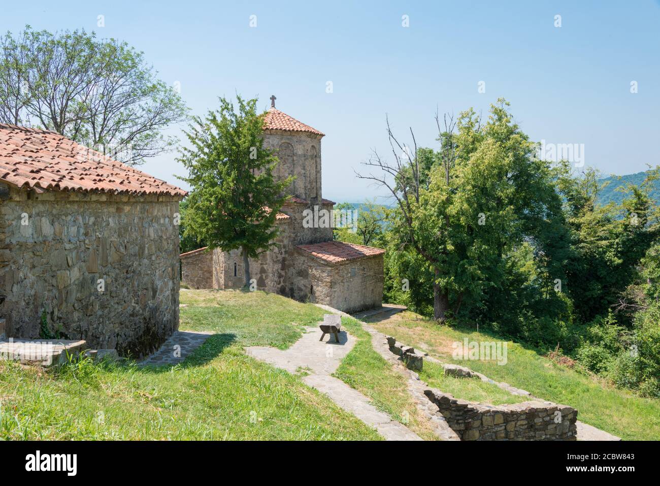 Kvareli, Georgia - Nekresi Monastery. a famous Historic site in Kvareli ...