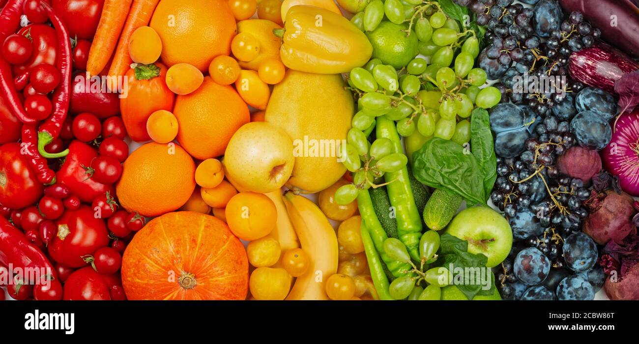Fruit And Vegetables Rainbow