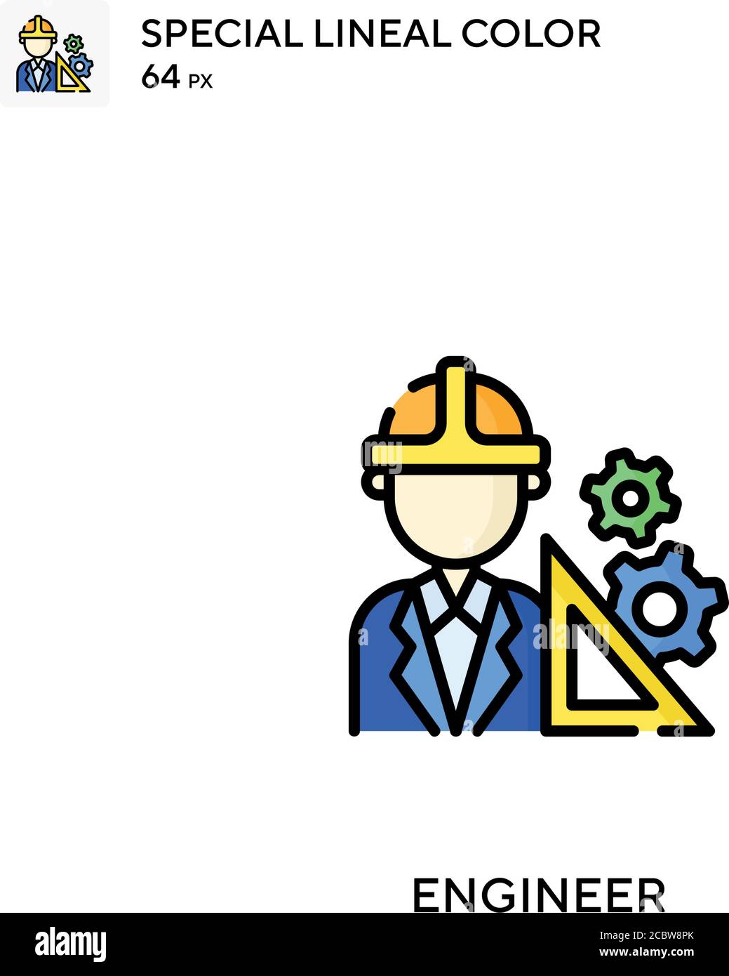 Engineer Special lineal color vector icon. Engineer icons for your ...