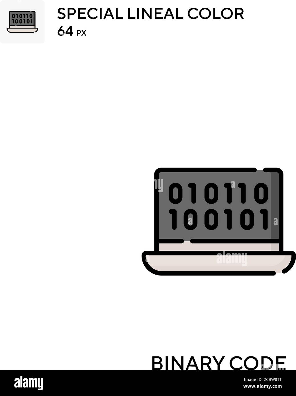 Binary code Special lineal color vector icon. Binary code icons for ... Binary code Special lineal color vector icon. Binary code icons for ...