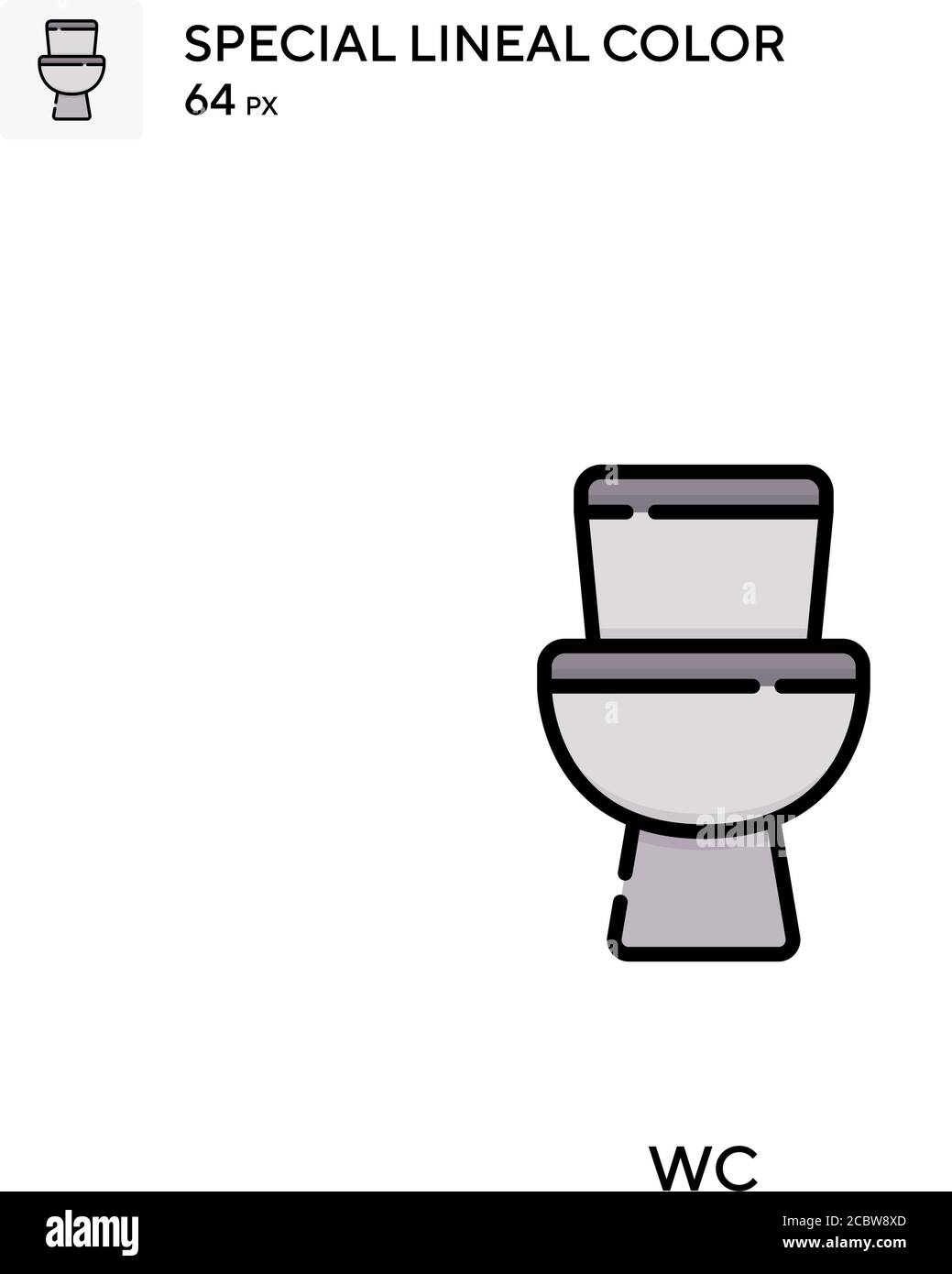 Wc Special lineal color vector icon. Wc icons for your business project ...