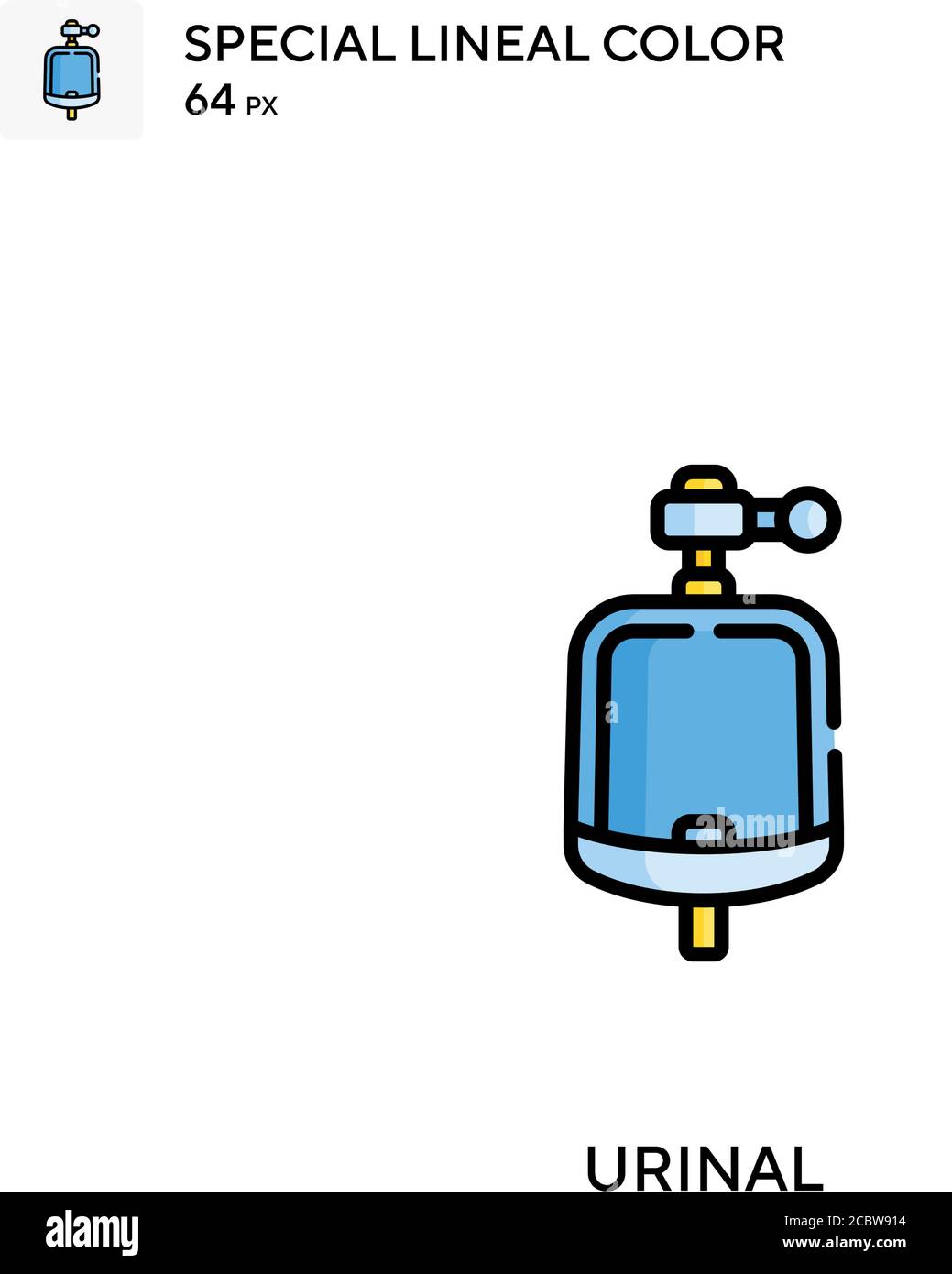 Urinal Special lineal color vector icon. Urinal icons for your business project Stock Vector ...