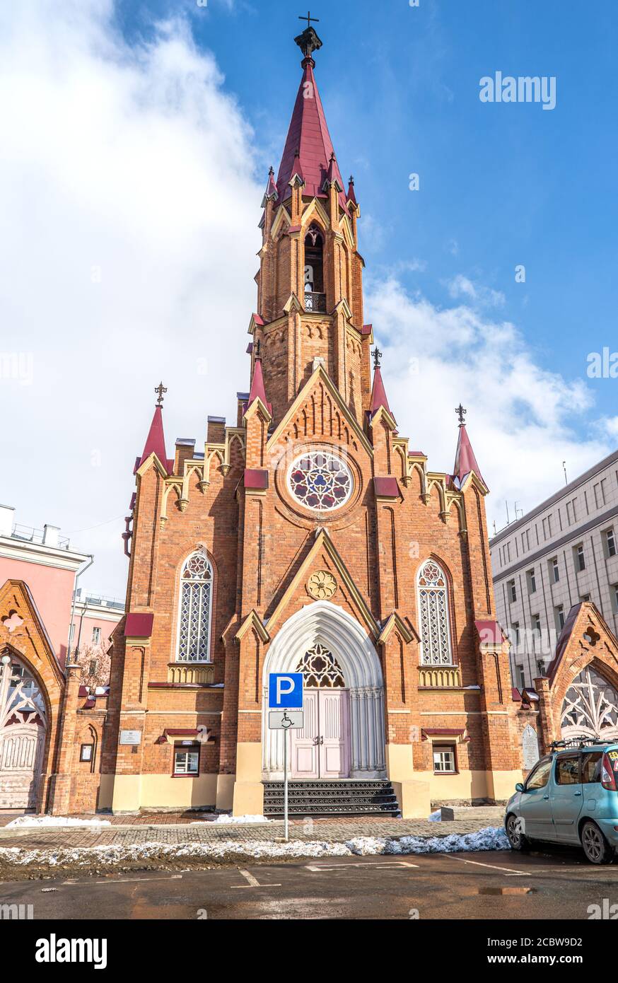 Polish gothic architecture church hi-res stock photography and images ...
