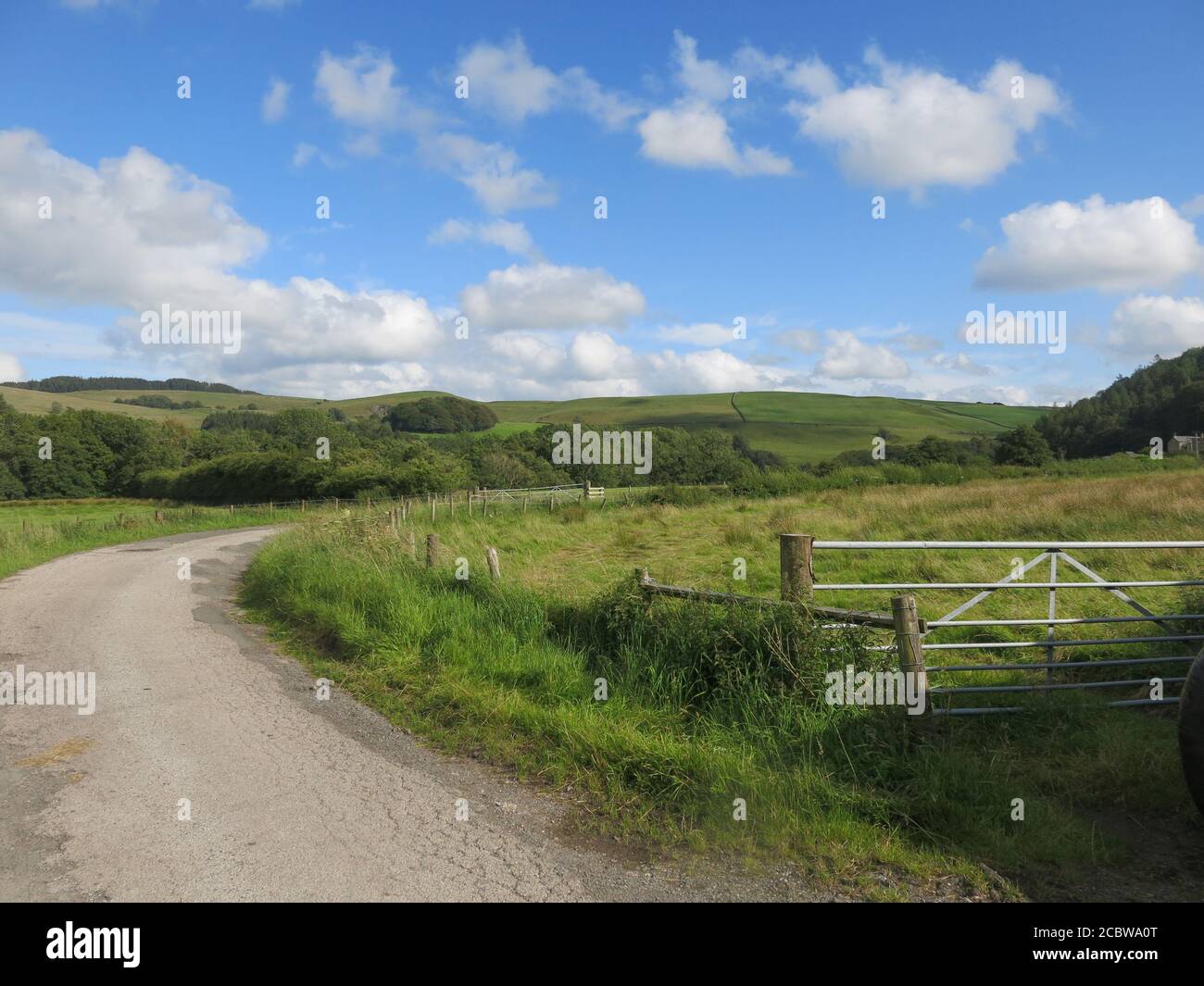A summer's day in the Lancashire countryside, an area of outstanding ...