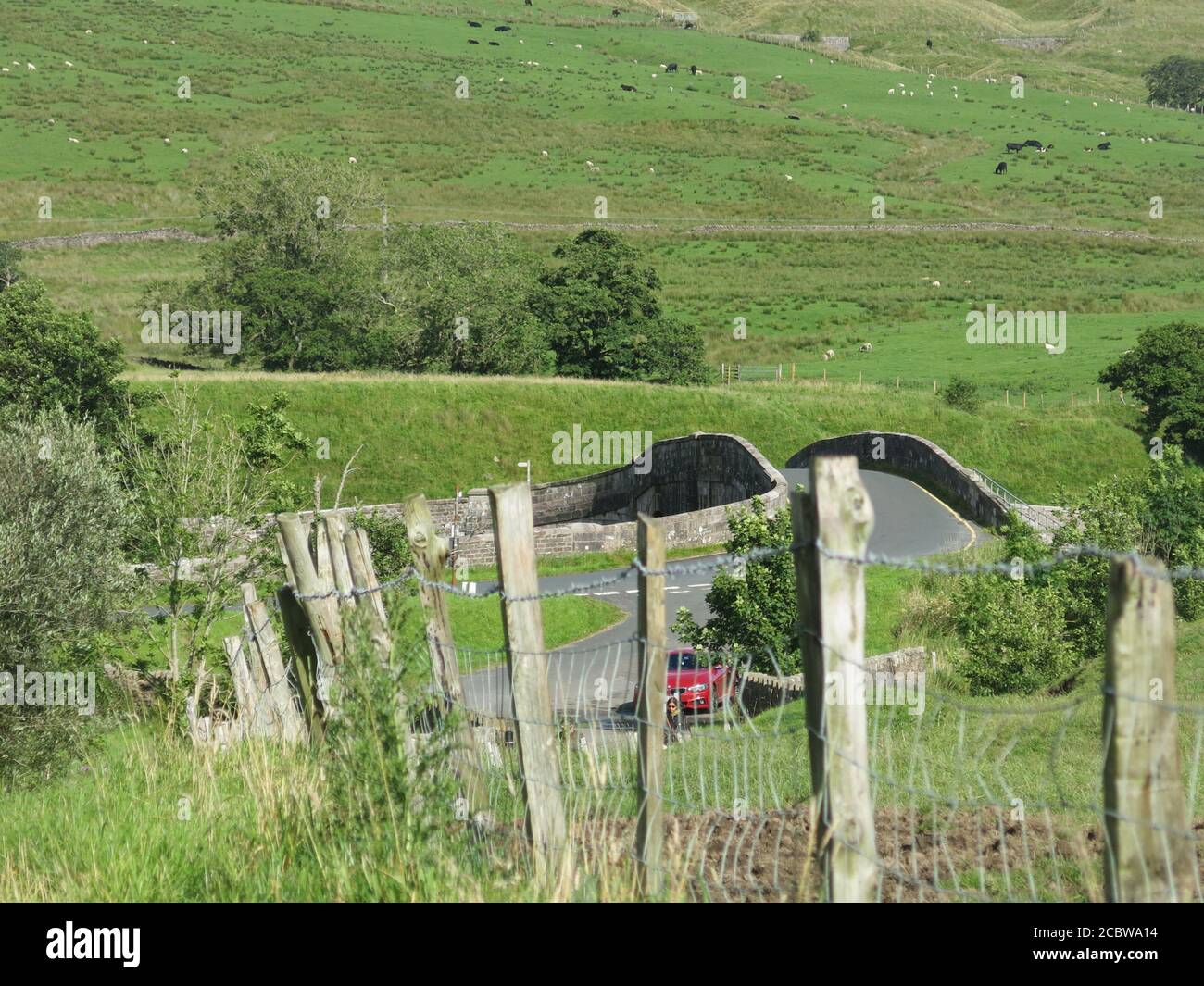 Burholme Bridge, built in the late 18th century, carries the road over ...